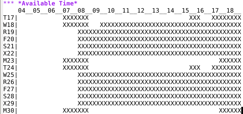 Gus Van Horn: Quick ASCII Views of a Week or So