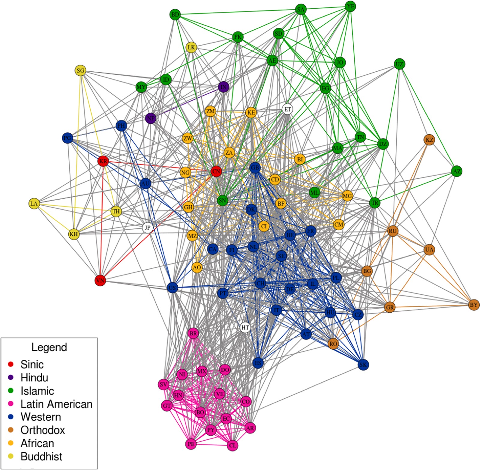 Thing Finder: Maps of global cultures, values, and communication patterns