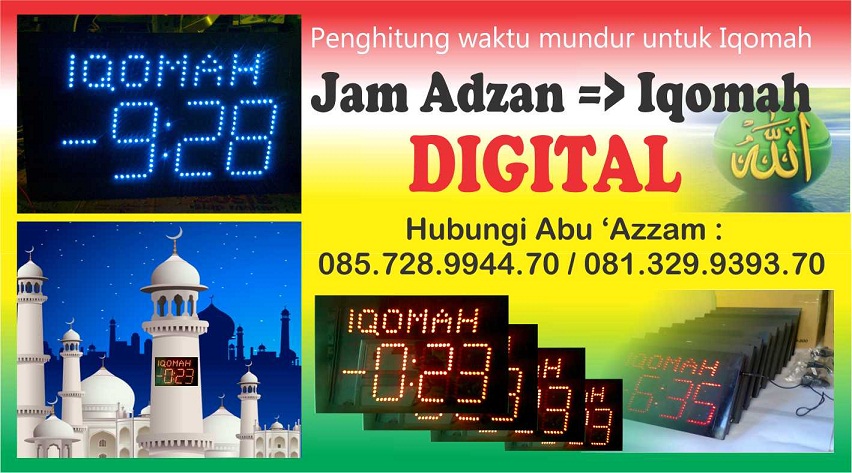 Jam Timer Iqomah Counter Down Adzan Iqomah
