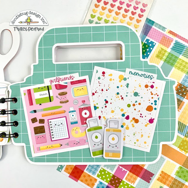 Doodlebug Design Inc Blog: CUTE & CRAFTY SHAPED MINI ALBUM | with Traci