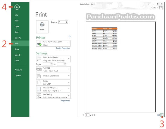 Cara Melihat Preview Worksheet Sebelum Mencetak pada Excel | Kompilasi ...