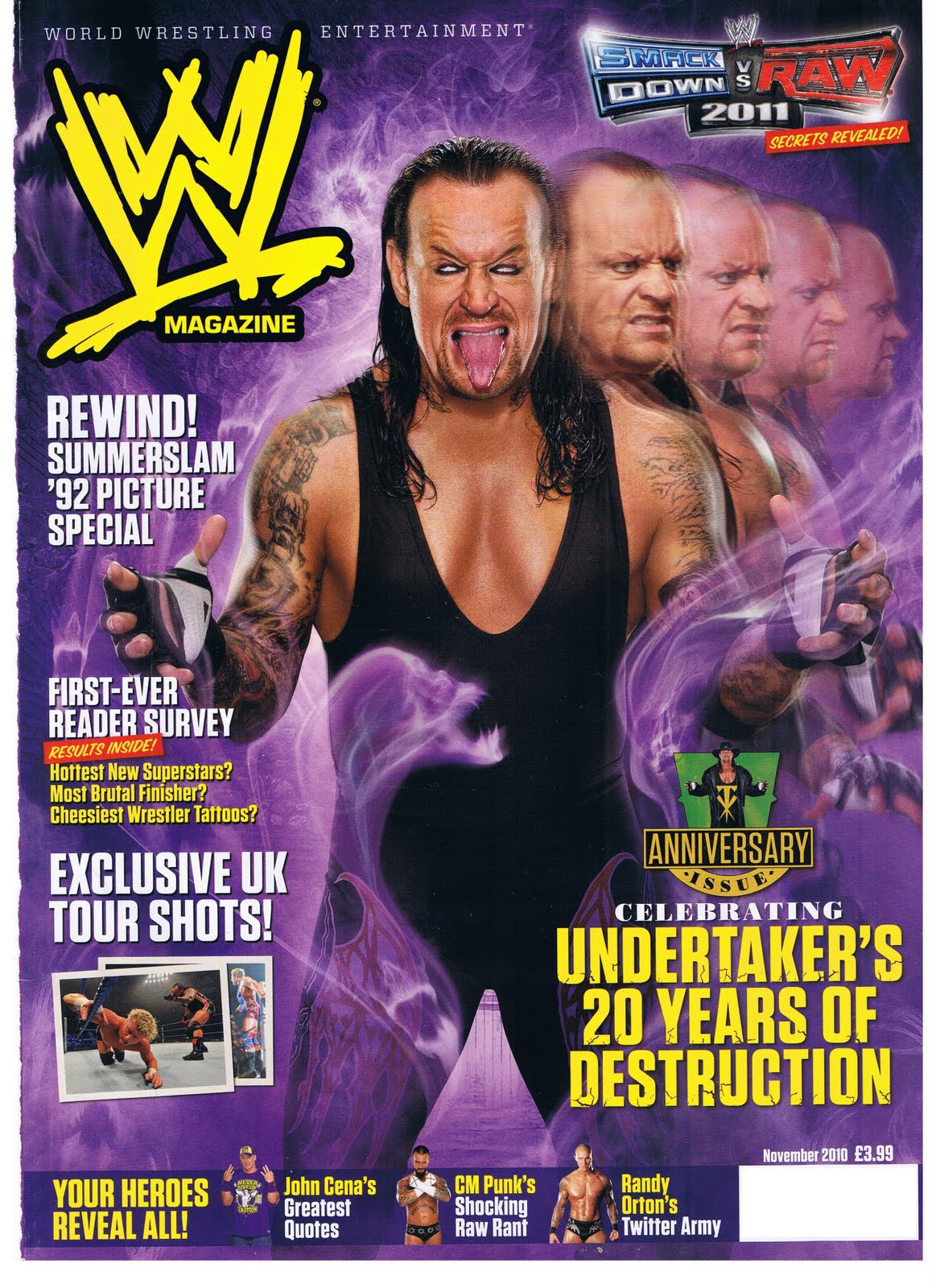 WWE Wrestling: WWE Magazine Holiday 2009 Scans