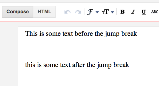 How to Add a Page Break/Jump Break in Blogger | ProBlogTricks