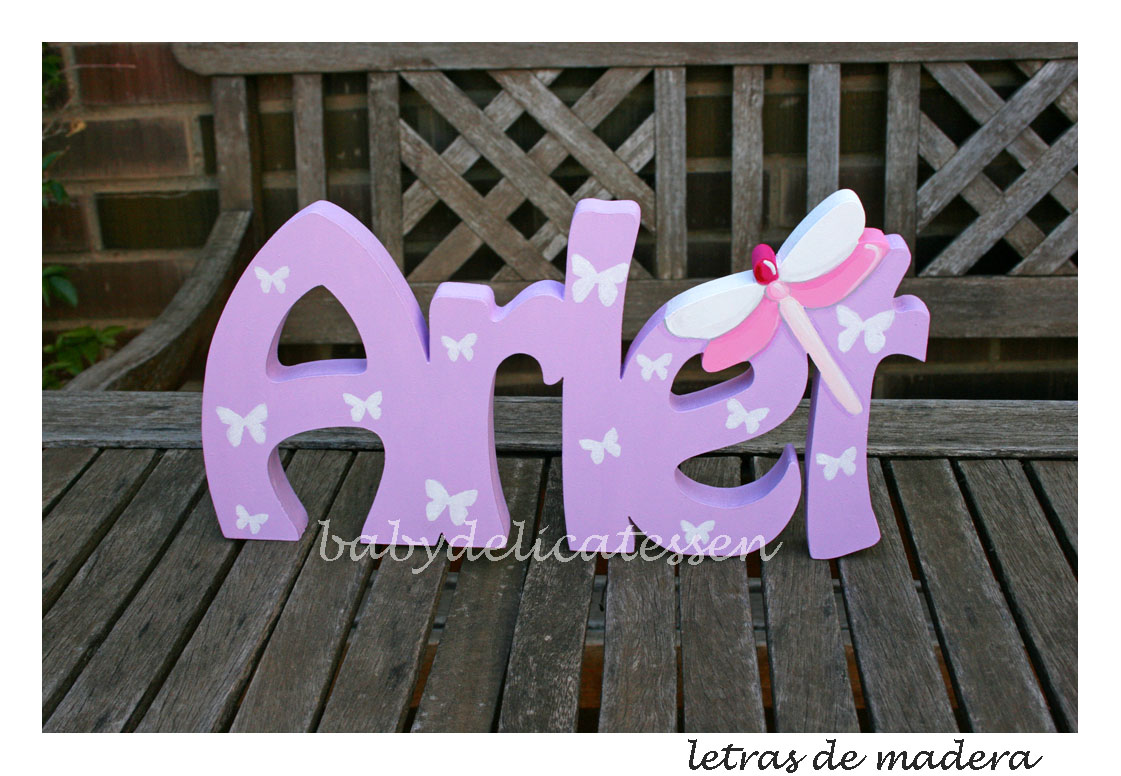 BABY DELICATESSEN LETRAS DE MADERA: ARLET Y RUBÉN