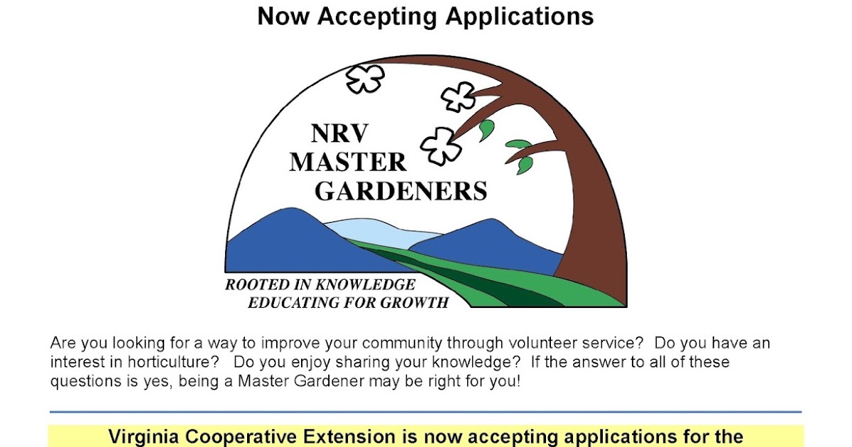Virginia Cooperative Extension Master Gardener Program: 2017 New River Valley Master Gardener ...