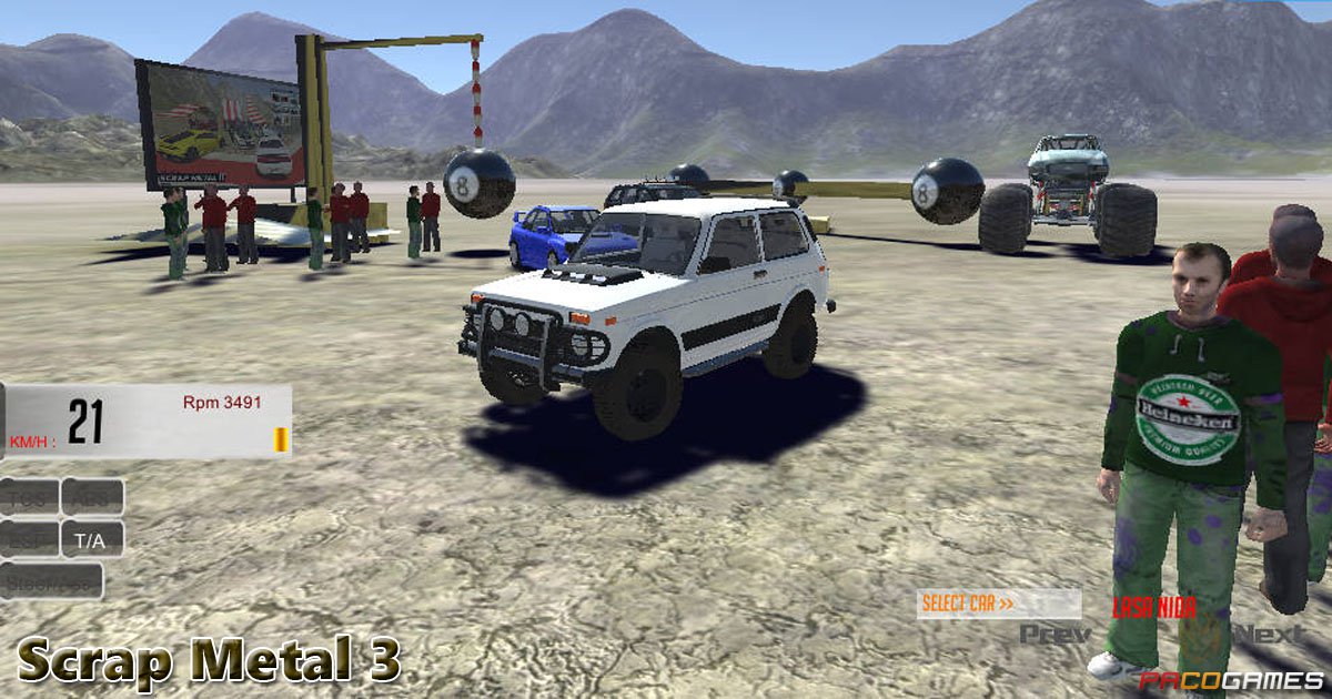 Free Online Simulation Games: Scrap Metal 3: Infernal Trap