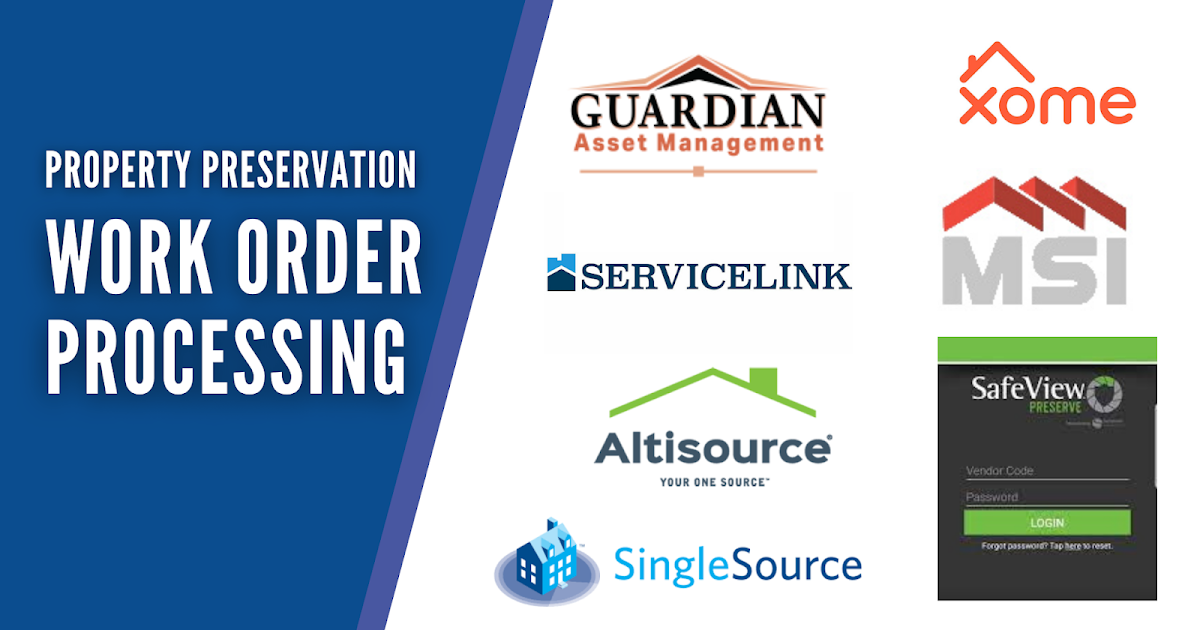 4 Simple Steps of Property Preservation Work Order Processing