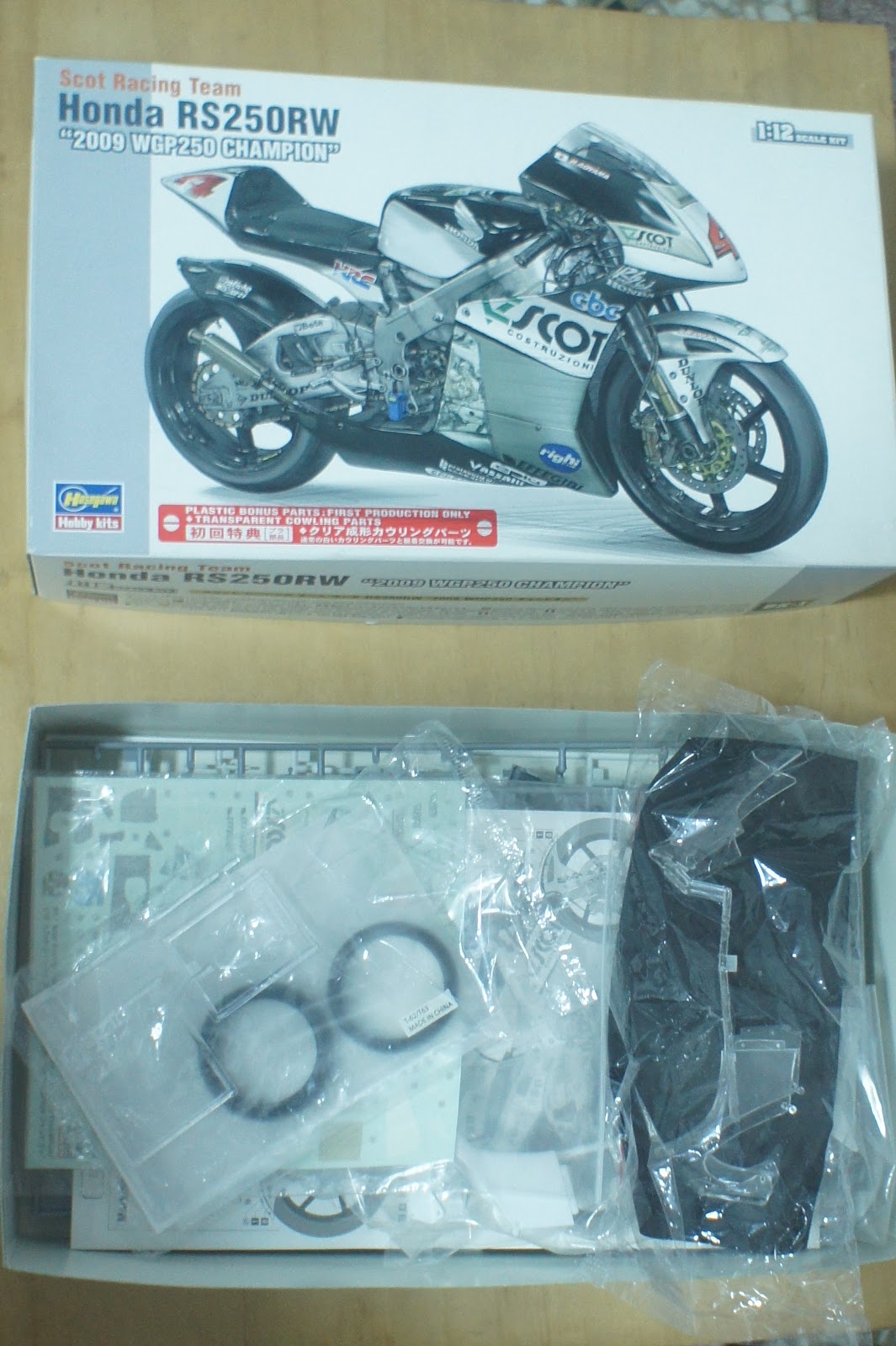 浪客車庫: 1/12 HASEGAWA Scot_Racing_Team_Honda RS250RW_2009_WGP250 CHAMPION ...