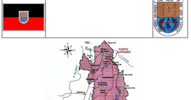 Historia de Cúcuta para niños: MAPA DE NUESTRA CIUDAD