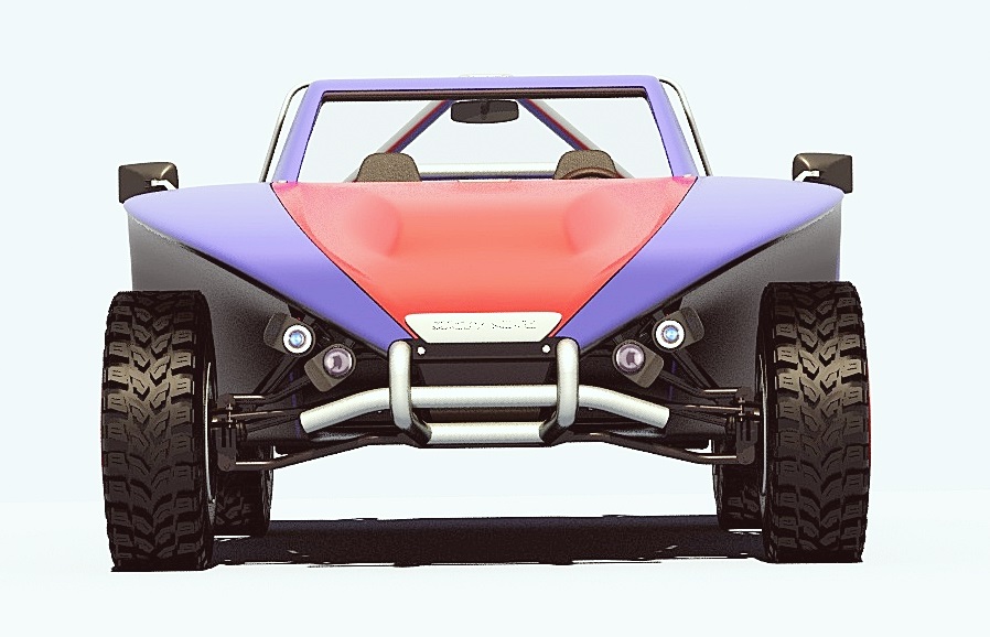 Concept design of AWD offroad electric buggy