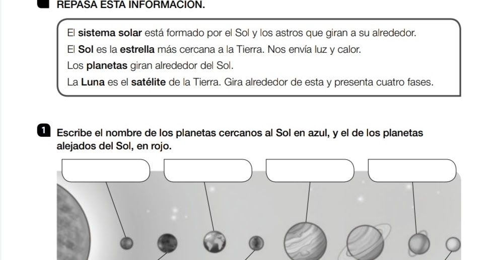 Cuarto Colegio Antonio Gala: Los Planetas, el Sol y la Luna