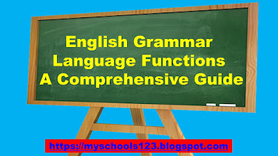 English Grammar Language Functions A Comprehensive Guide - English ...