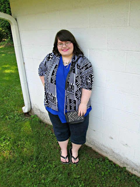 Unique Geek: Plus Size OOTD: Pop Of Blue