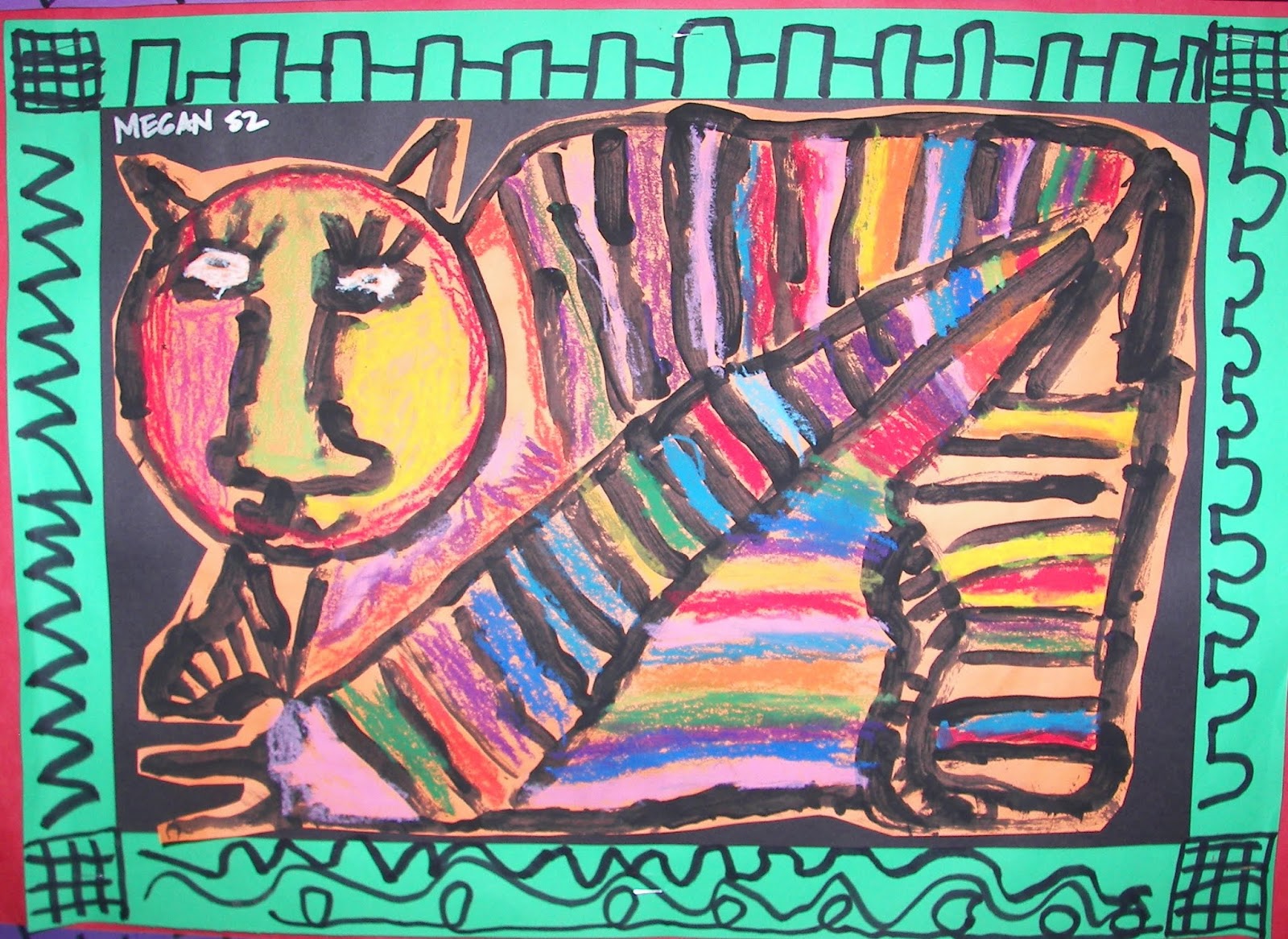 Paintbrush Rocket: 2nd Grade - Laurel Burch Fantastic Felines!