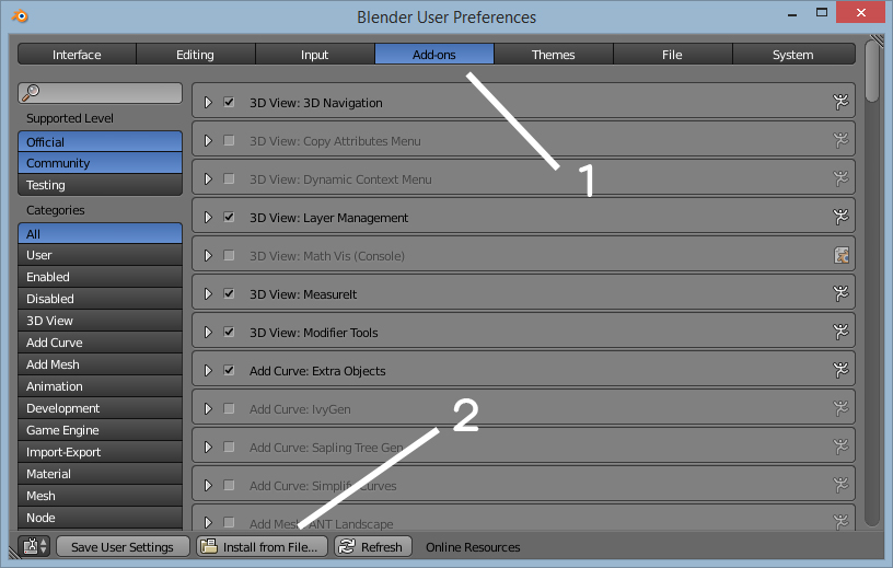 rwny : Blender > วิธีติดตั้ง Sverchok
