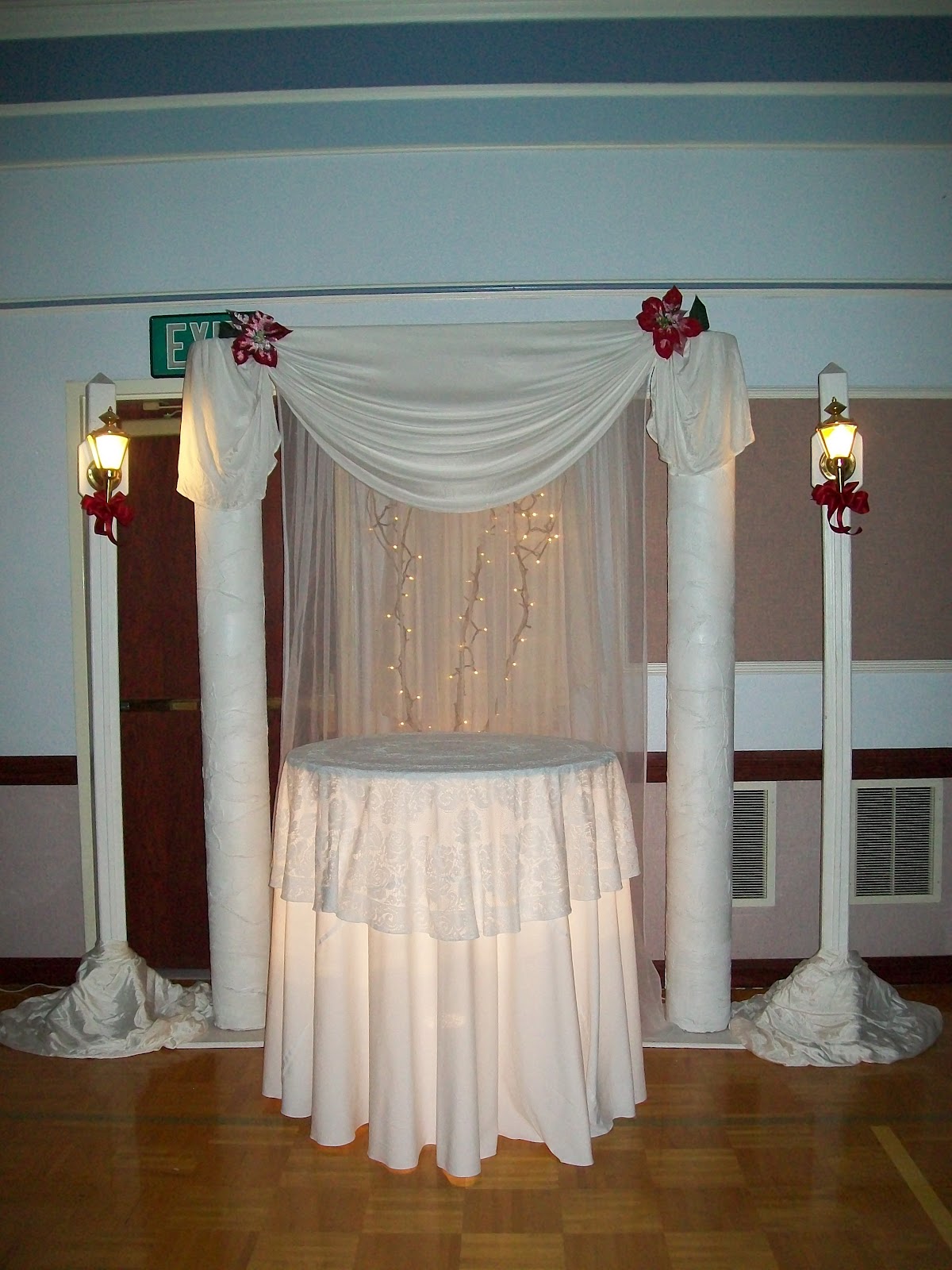 I Do... Weddings: Columns & Sheers backdrop