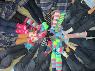 Fun in First at OLP: Dr. Seuss Week Has Begun!!! Crazy Sock Day