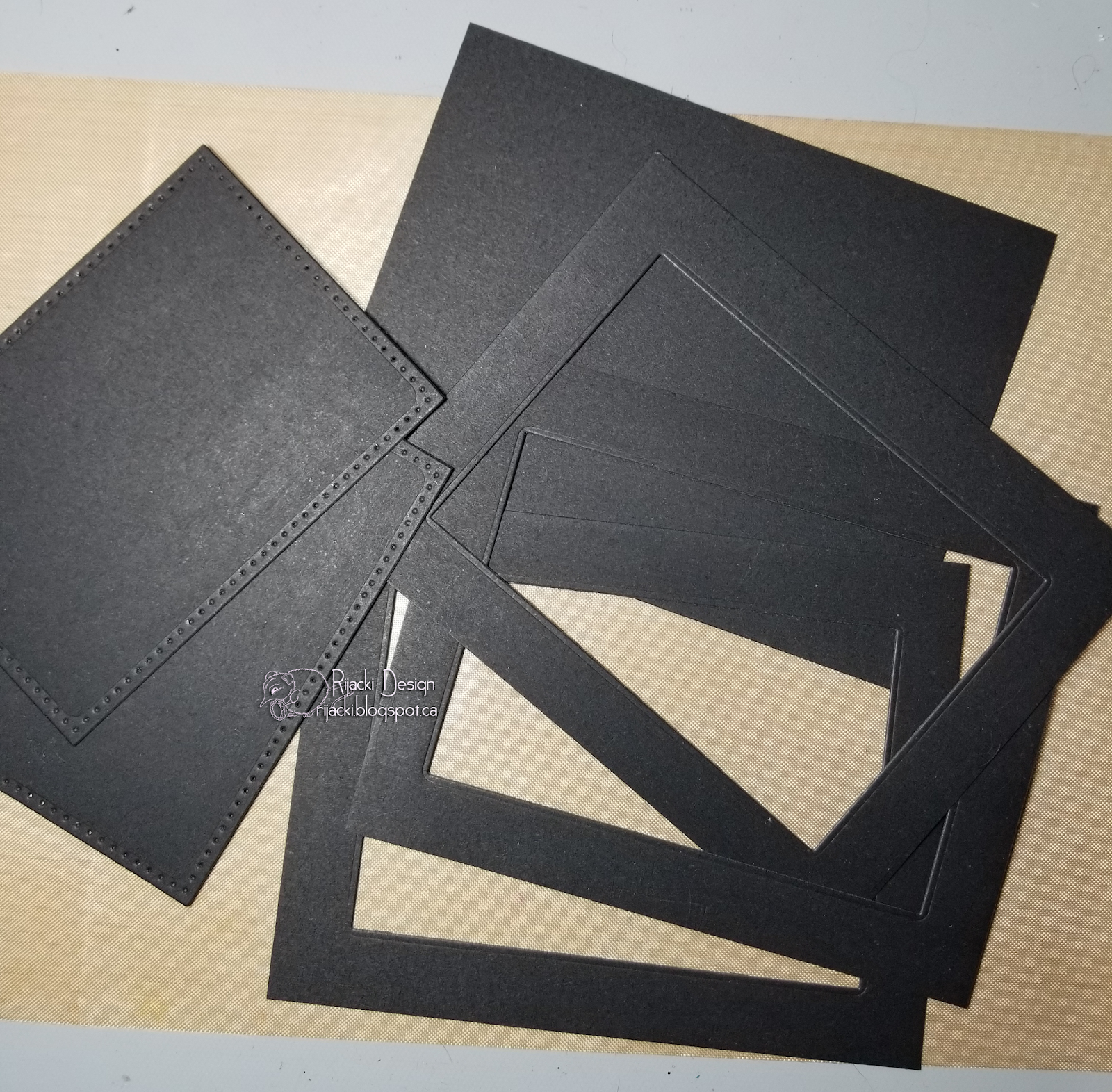 Rijacki's Workshop: Starry Sky - shadow box, watercolour marker ...