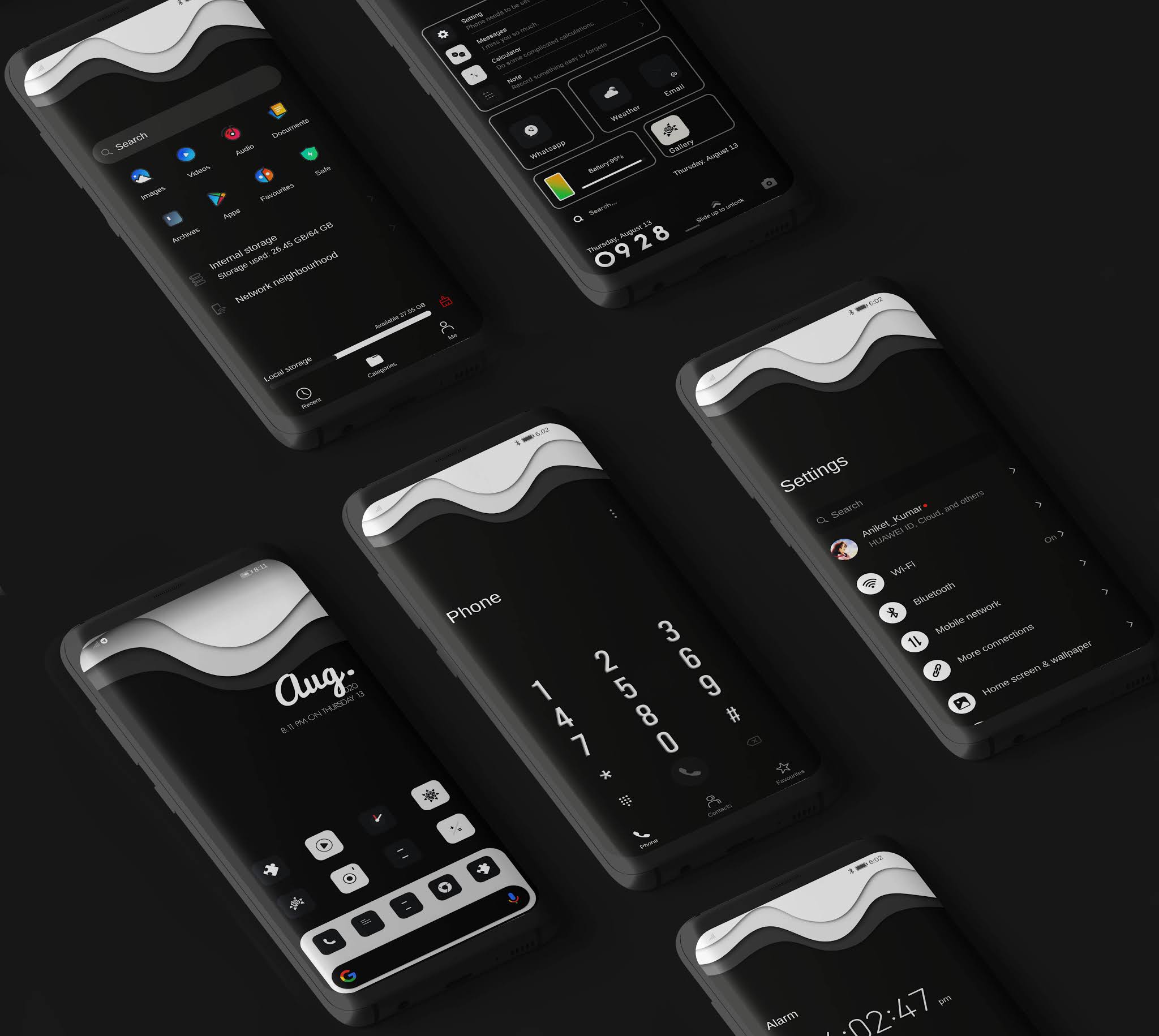 [Original Theme] Mono Dark EMUI Theme for 9/10 Users