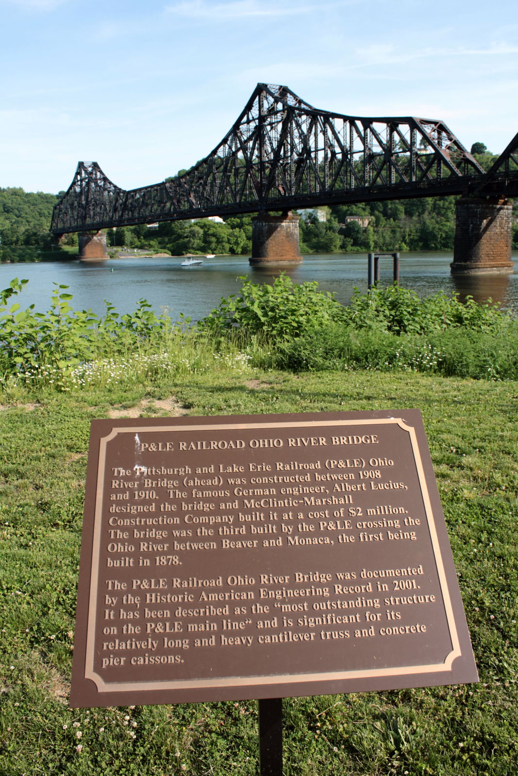 CSX/P&LE 1910 Bridge over Ohio River at Monaca+Beaver, PA - olaoluwa77