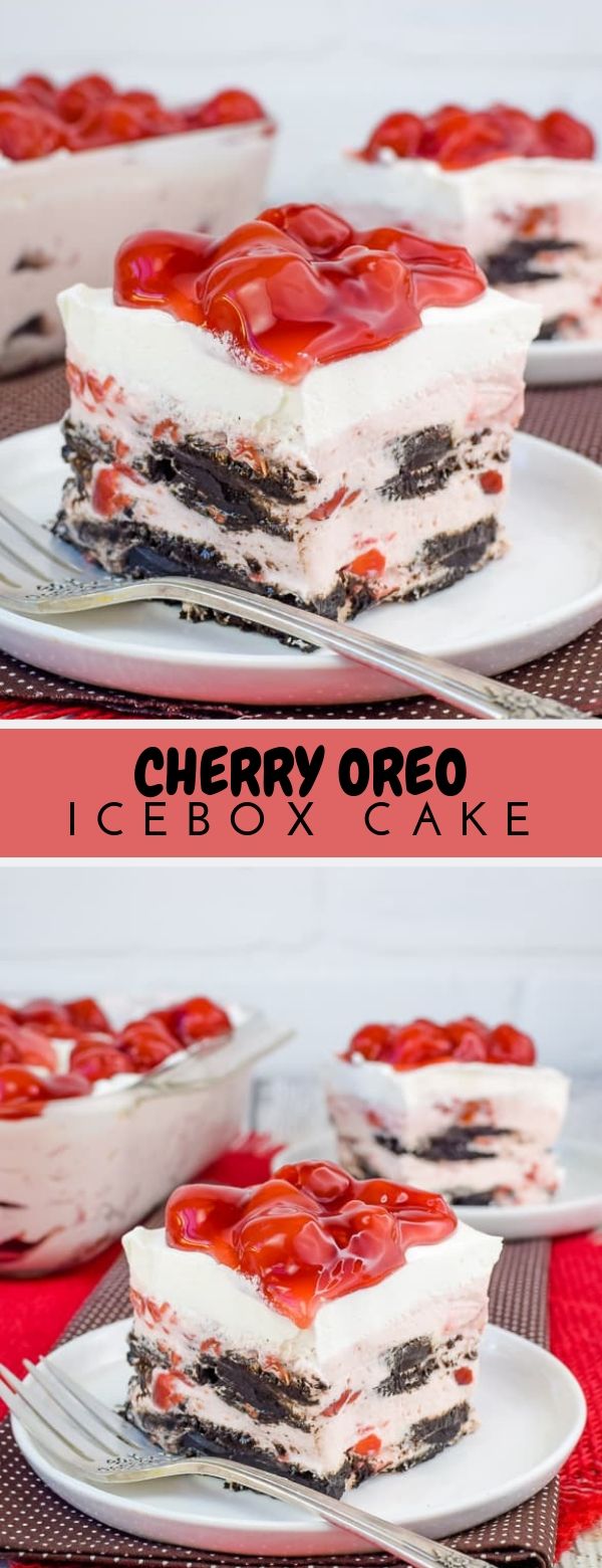 CHERRY OREO ICEBOX CAKE - Cake