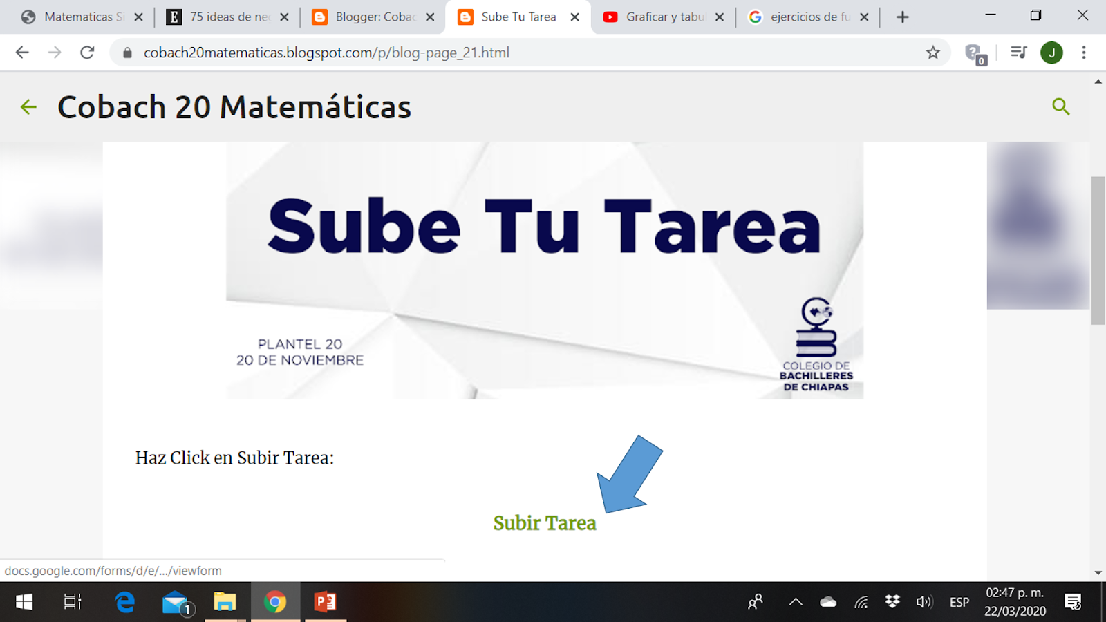 ¿Cómo subir tu tarea?