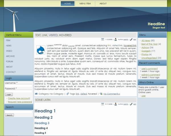 drupal themes free download: Business Drual 7 Theme - drual_7_stream
