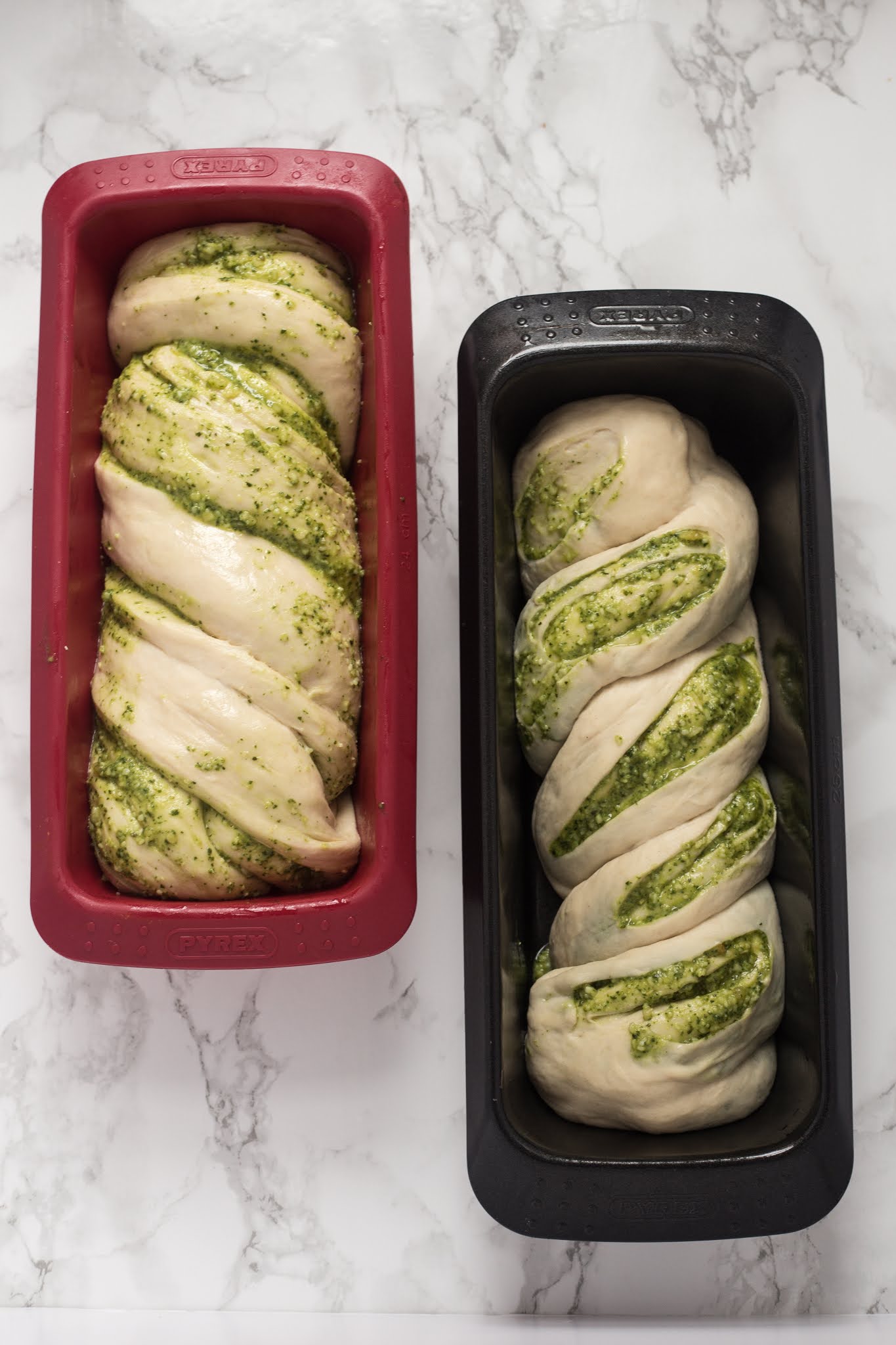 Pan trenzado de pesto - Tengo un horno y sé cómo usarlo