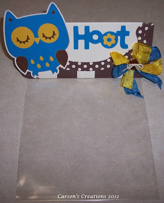 Carson's Creations: Hoot Hoot...Owl Treat Bags and a Giveaway