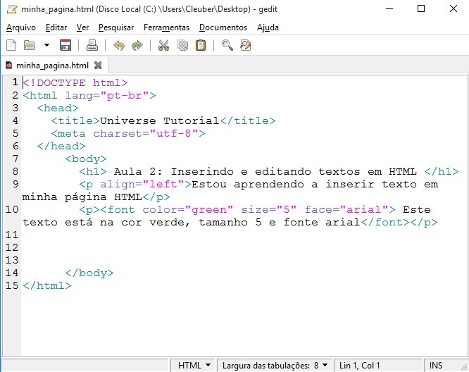 Universe Tutorial | Tutoriais, Downloads e Curiosidades: HTML #3: TAG’S ...