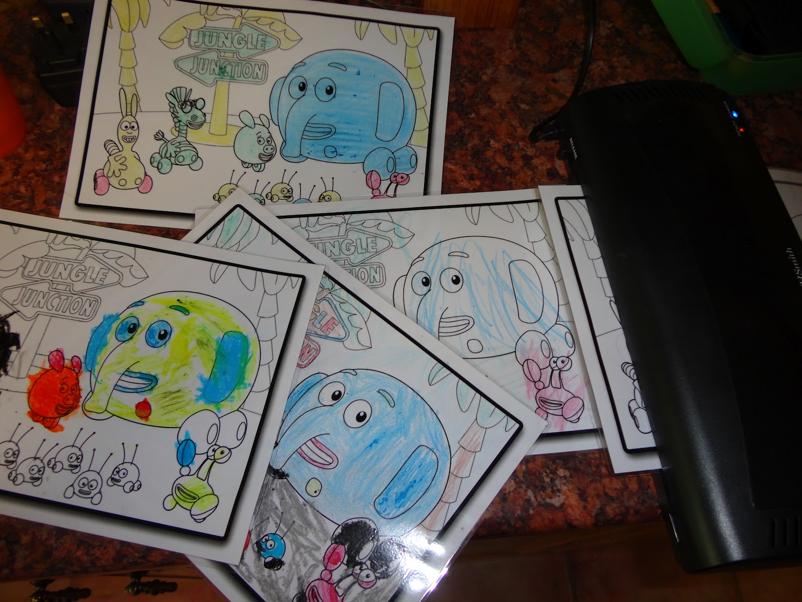 Jungle Junction Coloring Pages