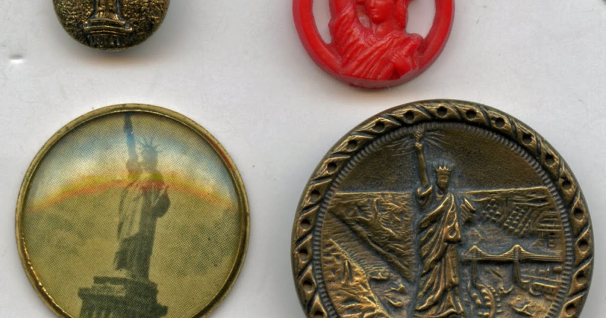 Pegs Button Blog: Statue of Liberty buttons