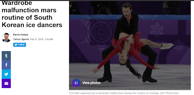 The Mindless Freaks: Wardrobe Malfunction during Ice Dancer Yura Min's ...