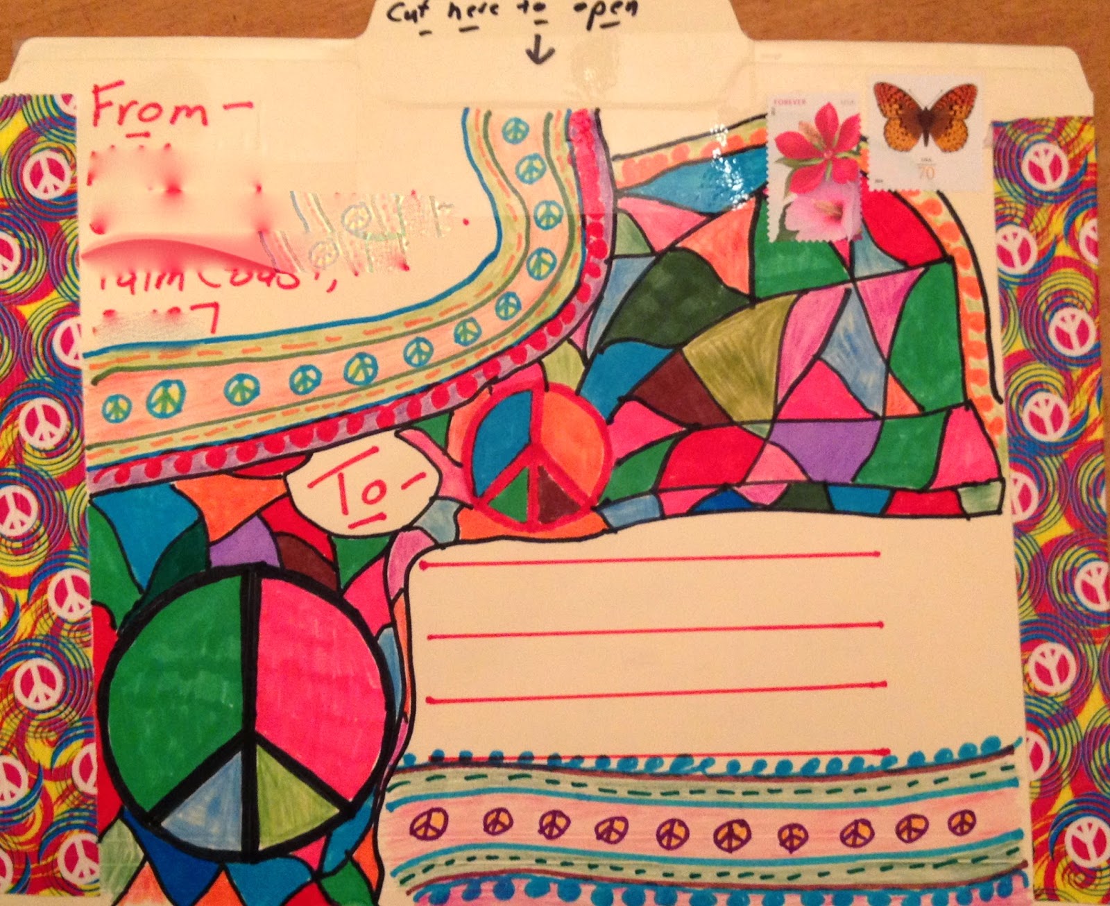 Mail me some art: File folder envelopes - part 2