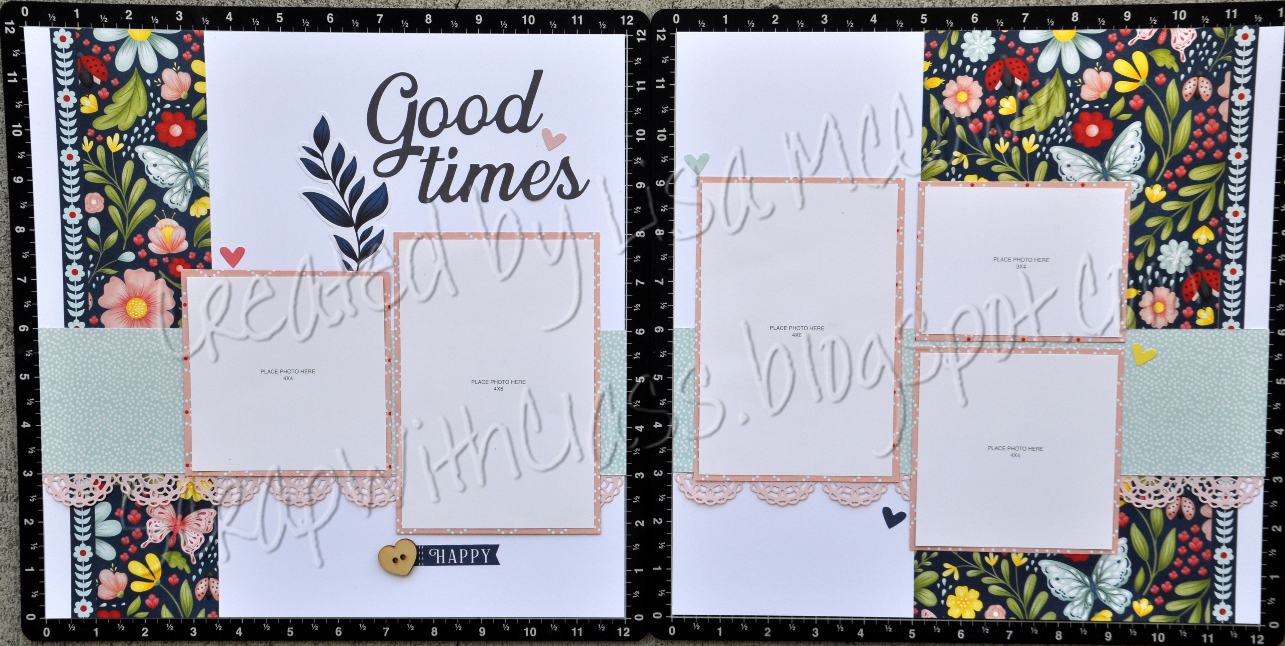 Scrap With Class: Stitched Together Page Layouts