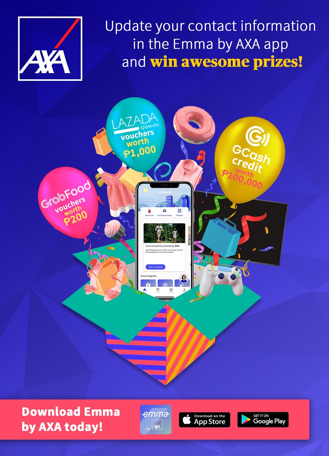 Manila Shopper: Win P100,000 and free vouchers from AXA Philippines!