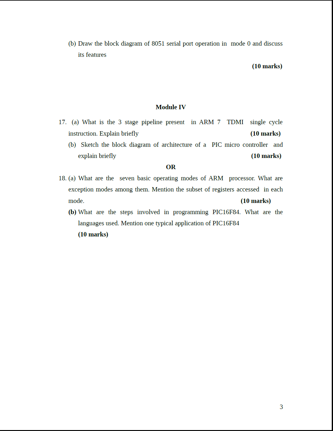 Kerala University B Tech Microprocessors & Microcontrollers ( AT ) 2016 ...