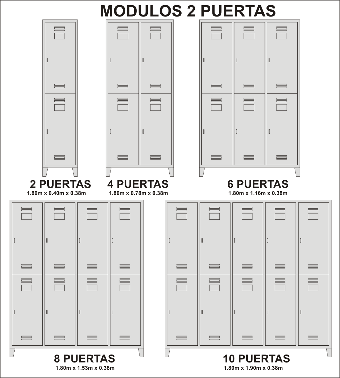 Casilleros Lockers Metalicos