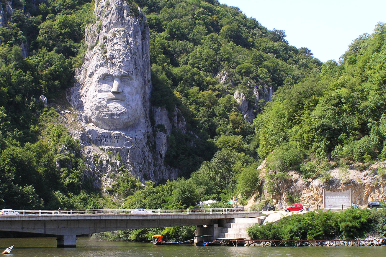 Decebal, the Dacian King at the River Danube