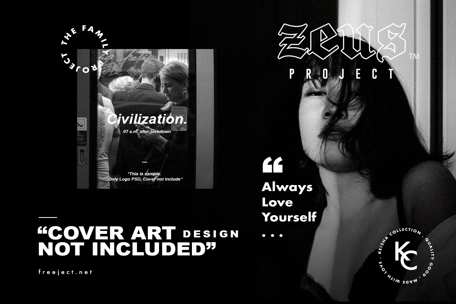 6 Street Text Effect & Badge Logo VOL 3 Photoshop Template - PSD File