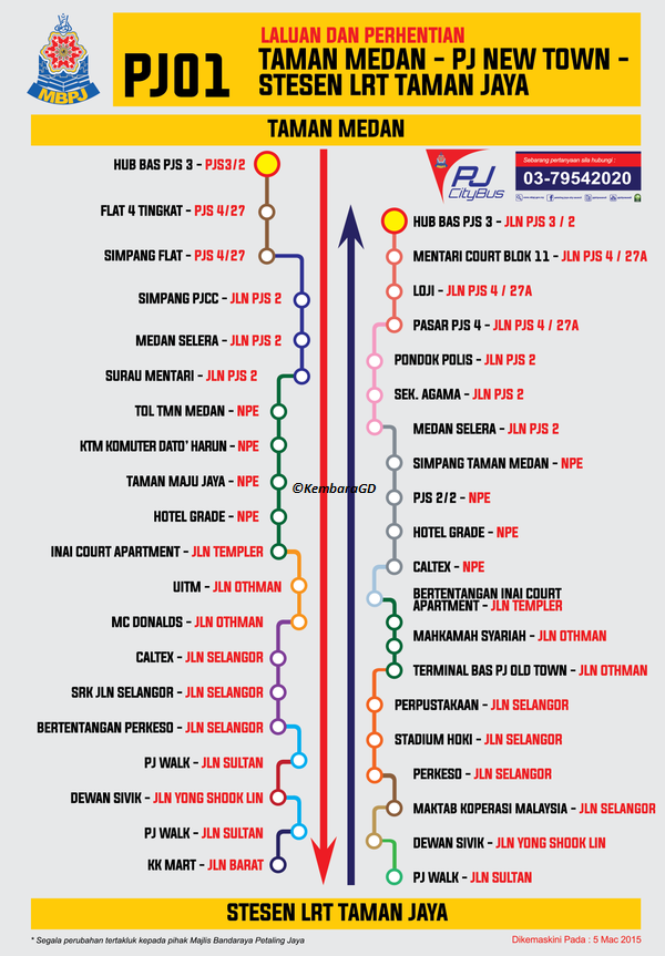 KembaraGD: Petaling Jaya, Selangor, Malaysia - 18 Oktober 2015 - Bas ...