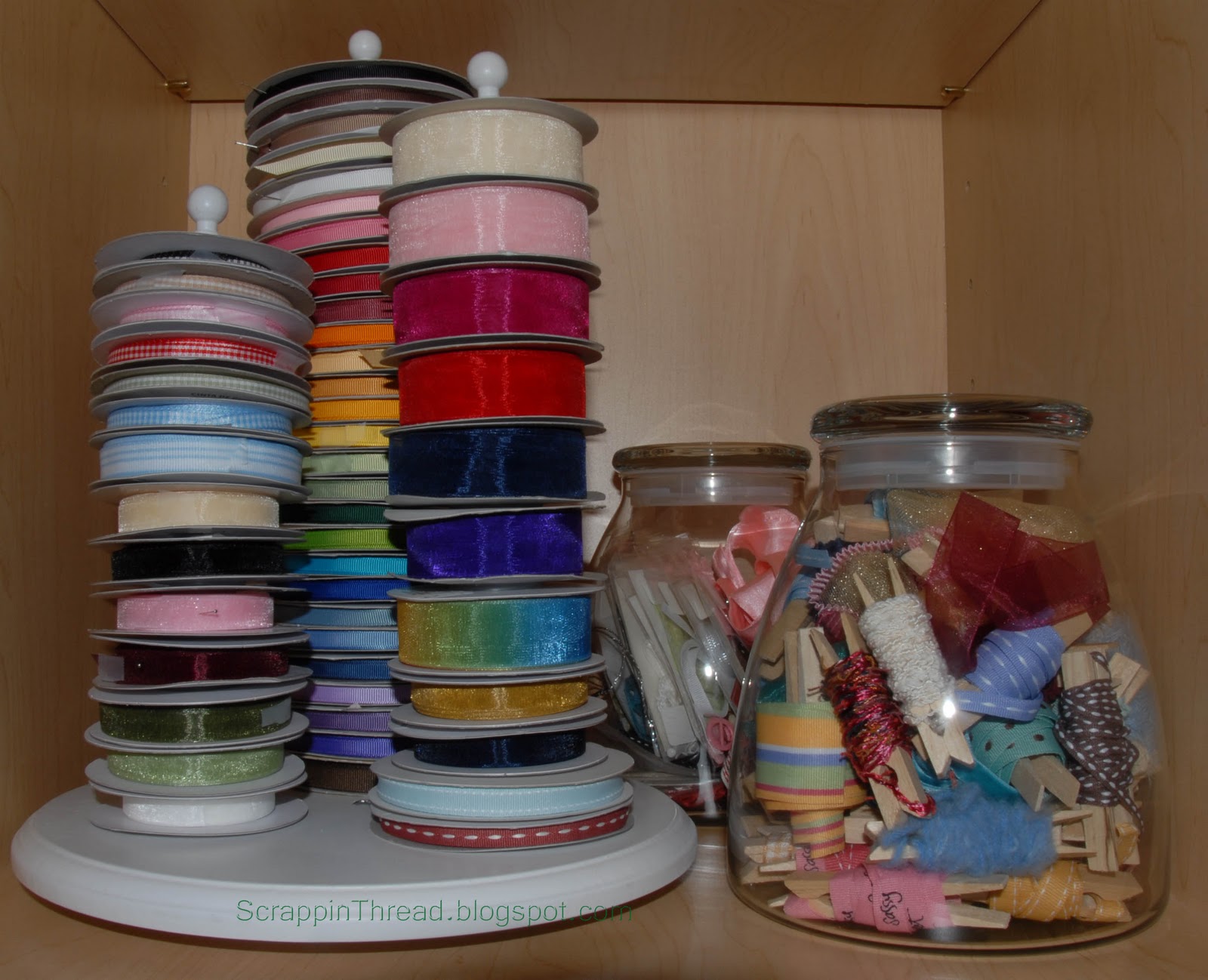 Paper and Fiber Arts: Ribbon Storage