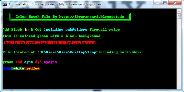 (Solved) Batch file in color | COMPUTER HARDWARE & NETWORKING