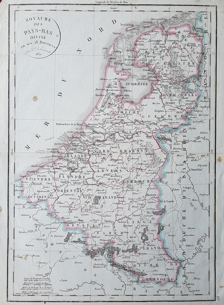 Antique Maps: Antique maps of the Netherlands and Holland for sale