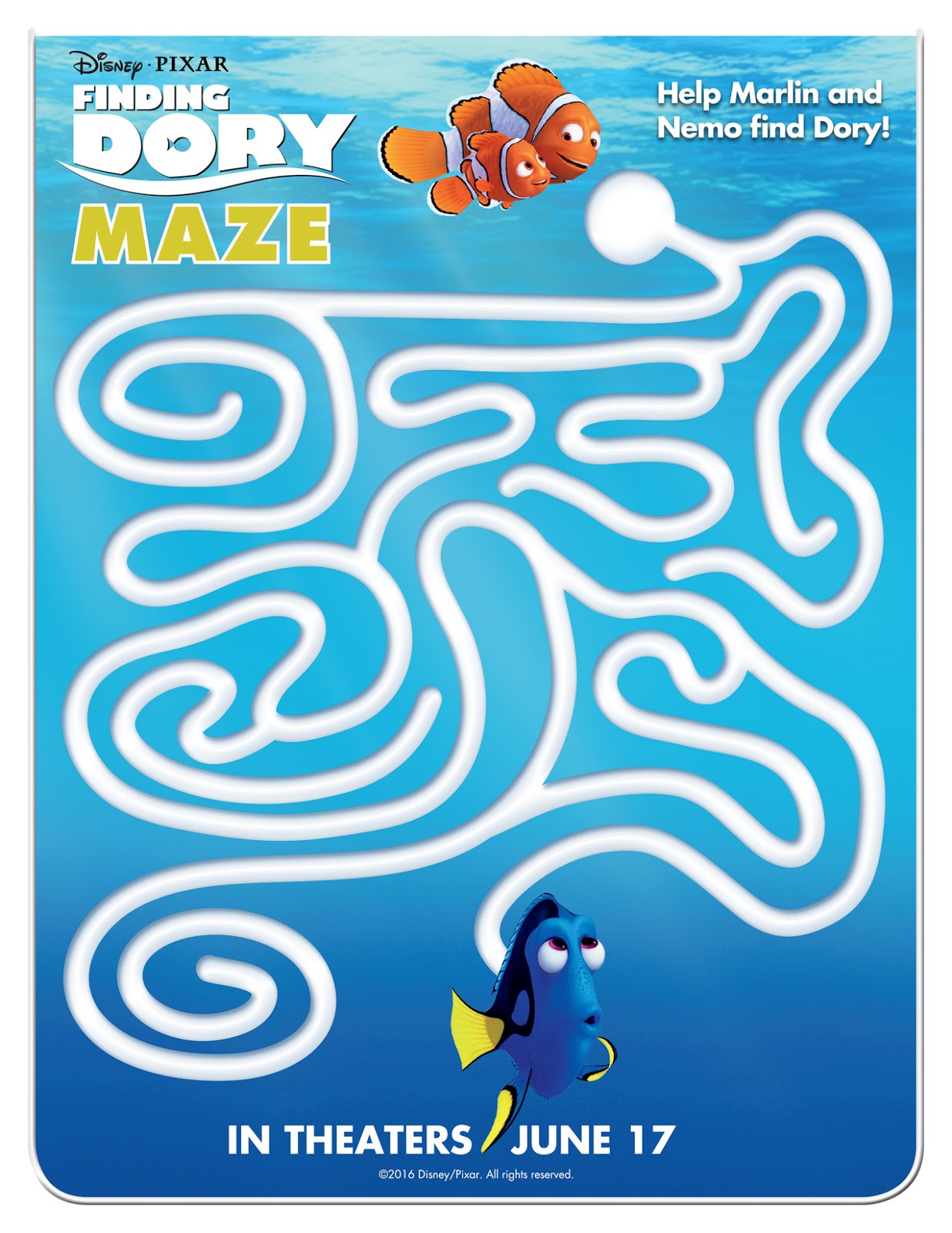 Activity Sheets, Memory Game & Coloring Pages de #FindingDory ...