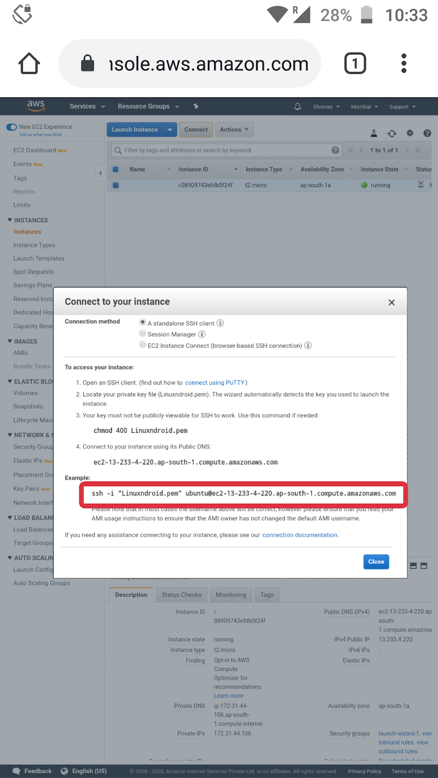 How To Install Ubuntu Ec2 Instance In Aws Using Termux Termux Install Aws Instance 0622
