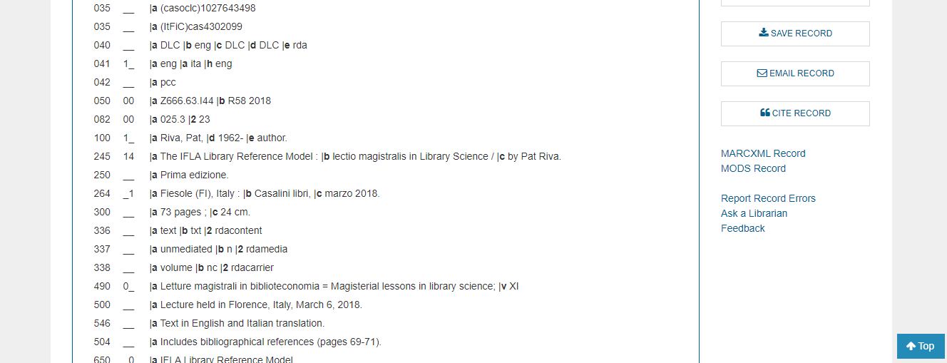 IFLA Library Reference Model (LRM)