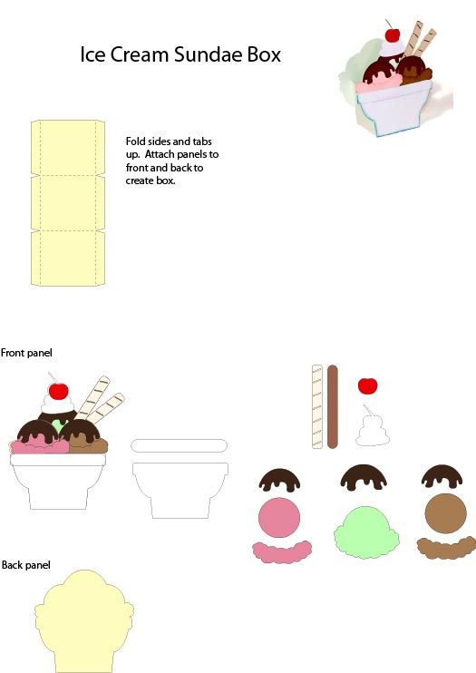Cyndy G. - Creative Designer For My Scrap Chick: Ice Cream Sundae Box