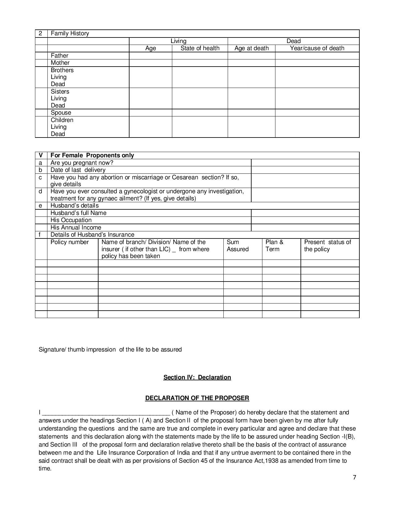 LIC Forms Download - LIC Form 340 - ( Rev. 2019 ) - Download LIC Form ...