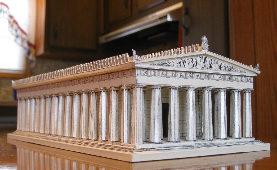 Jim's Junk!: Paper Landmarks Parthenon card stock model kit; Not for ...